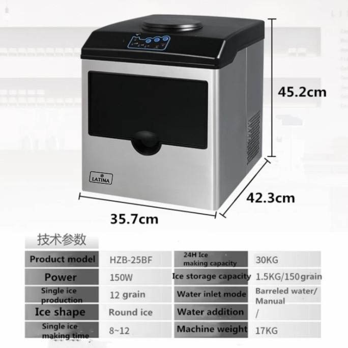 Jual Mesin Pembuat Ice Batu / Dispenser Air Galon Ice Cube Latina C22B ...