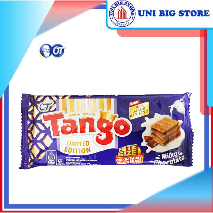 Jual Tango Wafer Milky Chocolate BITE SIZE 35 gr Cokelat | Shopee Indonesia