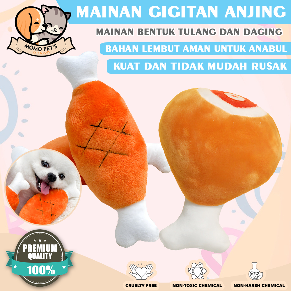 Jual Mainan Gigit Gigitan Anjing Kucing Bunyi Squeaky Toy Daging Mainan ...