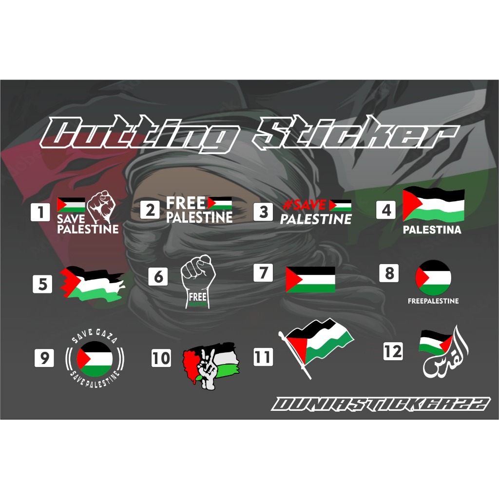 Jual STIKCER FREE PALESTINA STICKER GAZA STICKER KECIL FREE PALESTINA ...