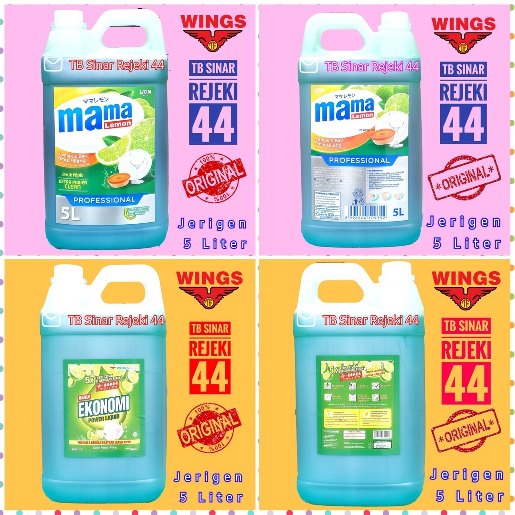 Jual [CARGO! / INSTAN SAMEDAY] JERIGEN 5 LITER [MAMA LEMON LIME VARIAN ...