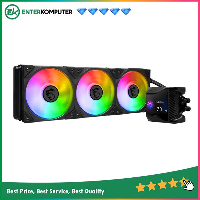 Jual MSI MPG CoreLiquid D360 AIO Liquid CPU Cooler With LCD Display | Shopee Indonesia
