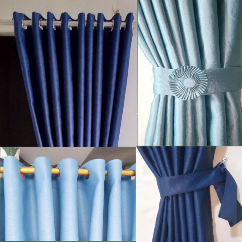 Jual gordeng smokring polos Biru Navy doff biru navy glosyy dan biru ...