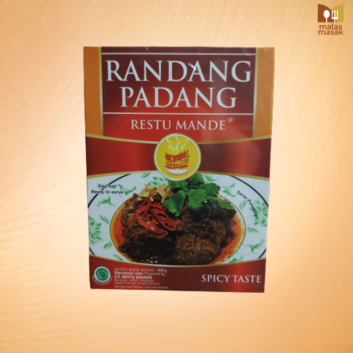 Jual Rendang Kering Spicy Pedas Restu Mande Rendang Padang 300gr ...