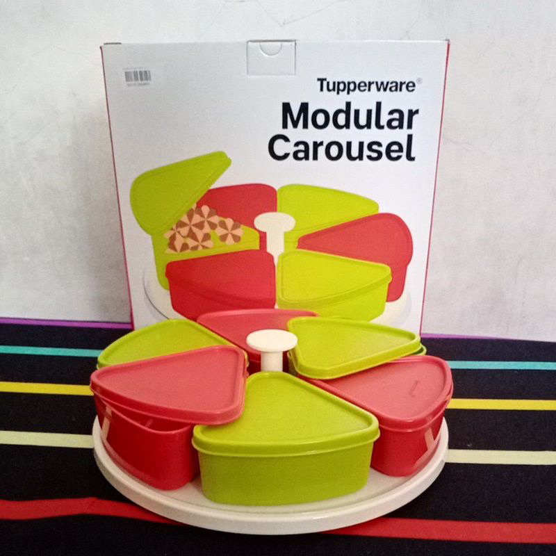 Jual TUPPERWARE MODULAR CAROUSEL Set 6PC Wadah Snack | Shopee Indonesia