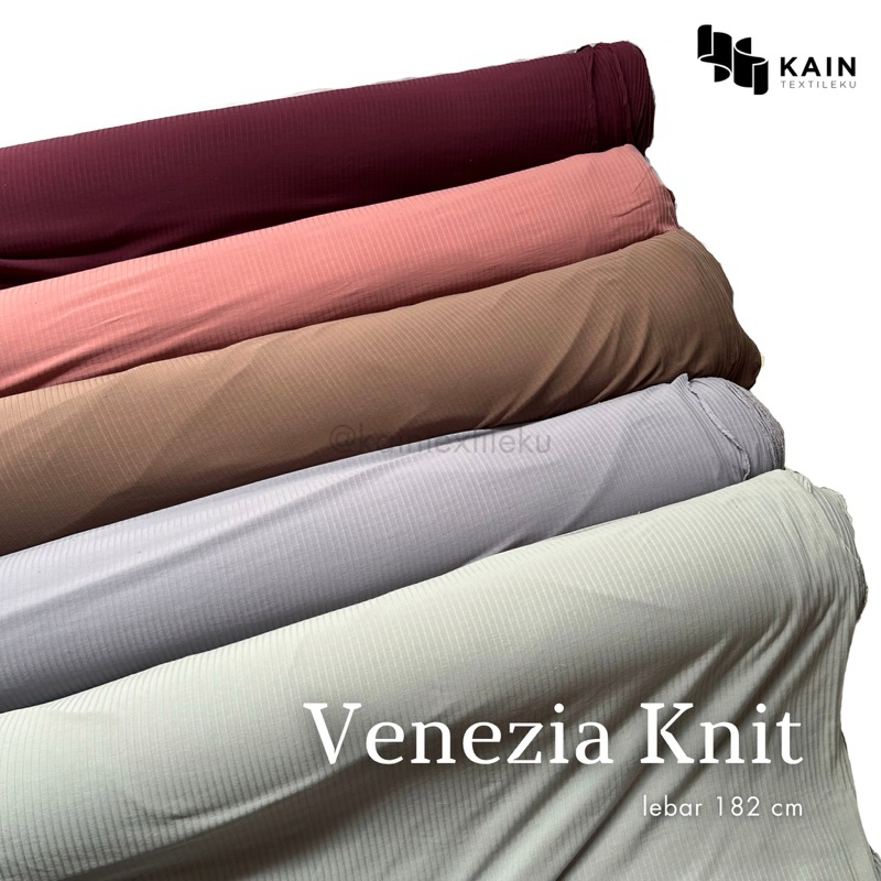 Jual Bahan Kain Rollan Venezia Knit 1 rol ± 26 kg | Shopee Indonesia