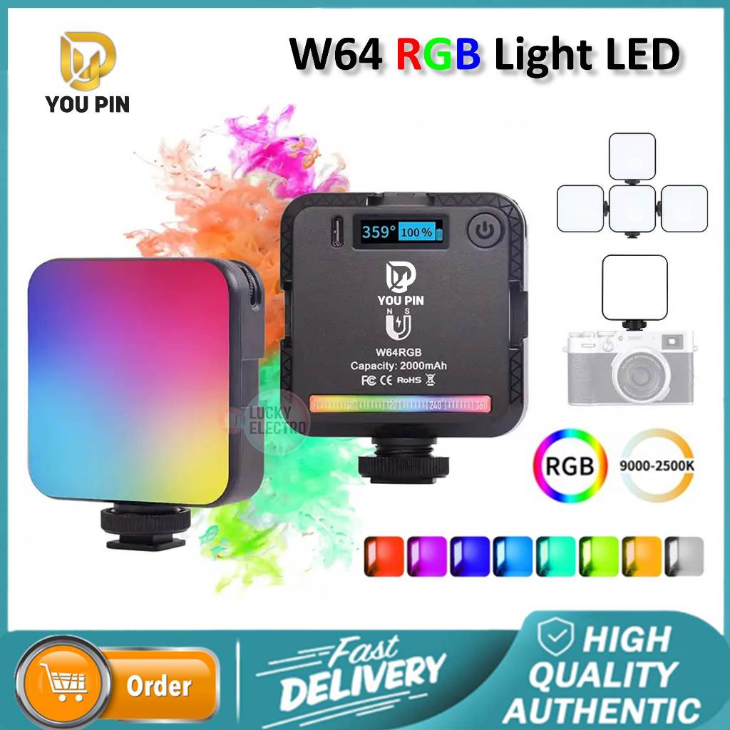 Jual You Pin W64 RGB LED Video Light Magnetic Ambient Studio Foto Video | Shopee Indonesia