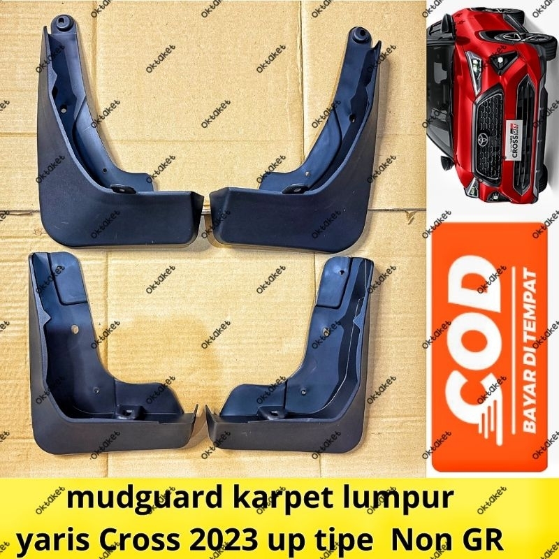 Jual mudguard karpet lumpur Yaris cross 2023 2024 2025 2025 2027 Tipe ...