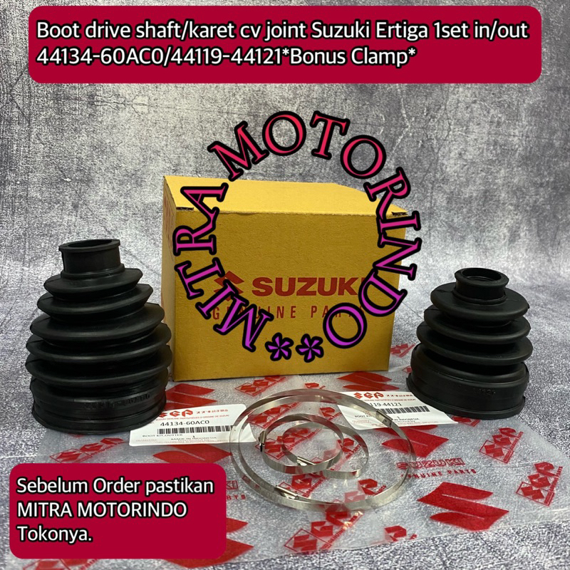 Jual Boot drive shaft/karet cv joint/Karet as roda depan Suzuki Ertiga 1set in/out 44134-60AC0 ...