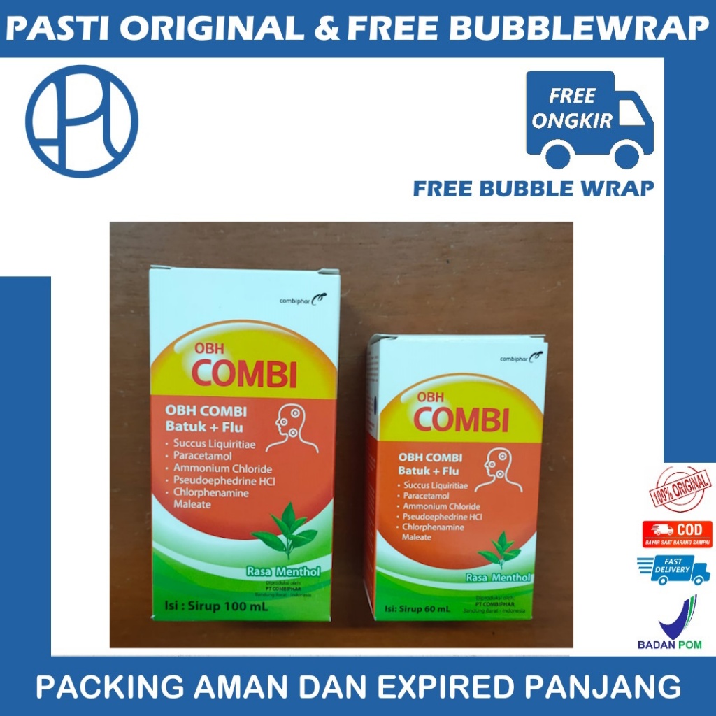 Jual OBH COMBI PLUS BATUK FLU RASA MENTHOL 100 ML | Shopee Indonesia