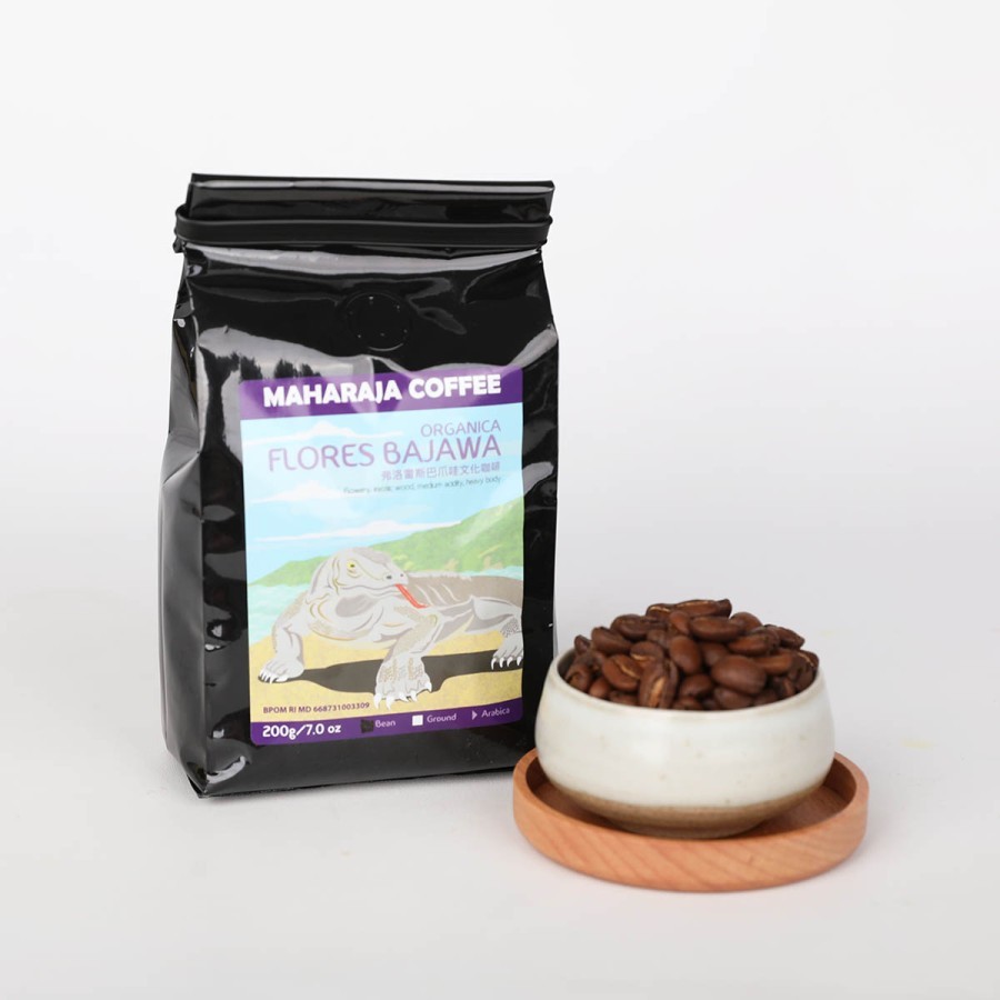 Jual Maharaja Coffee Organica Flores Bajawa Arabika 200g Kopi Sangrai ...