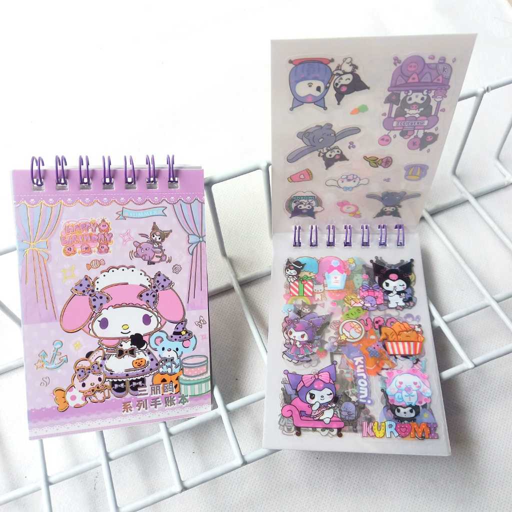 Jual Stiker Buku Mini Sticker Note Karakter Kartun Lucu Model Buku Set ...