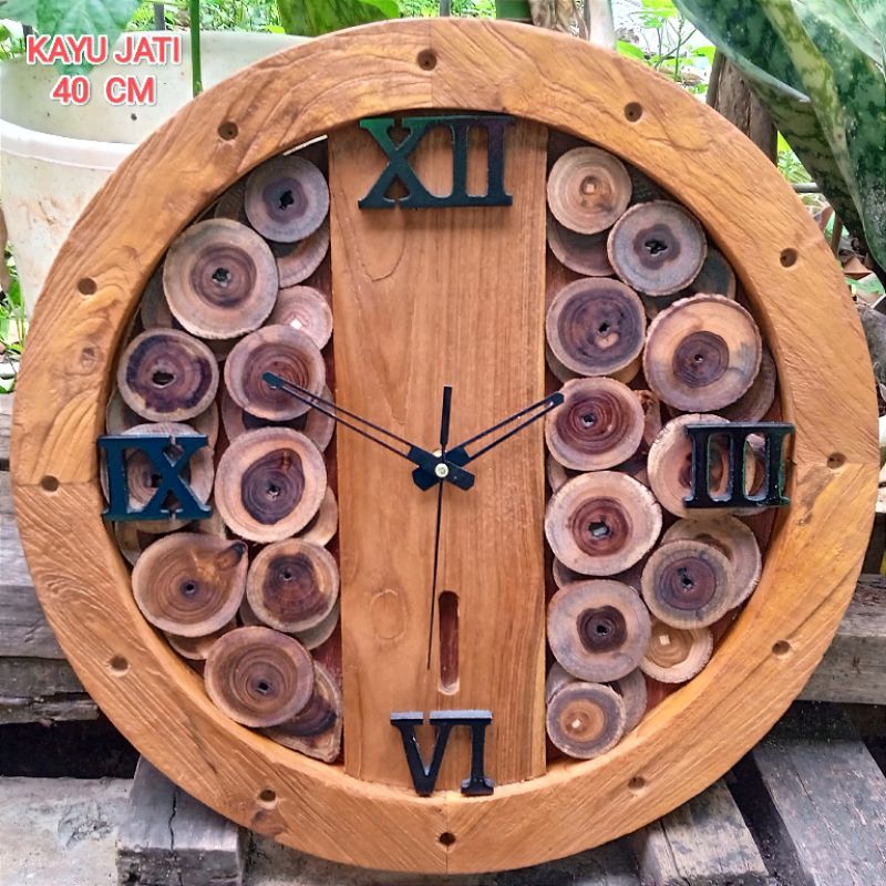 Jual JAM DINDING ESTETIK UNIK 40 CM HIASAN DEKORASI DINDING | Shopee ...