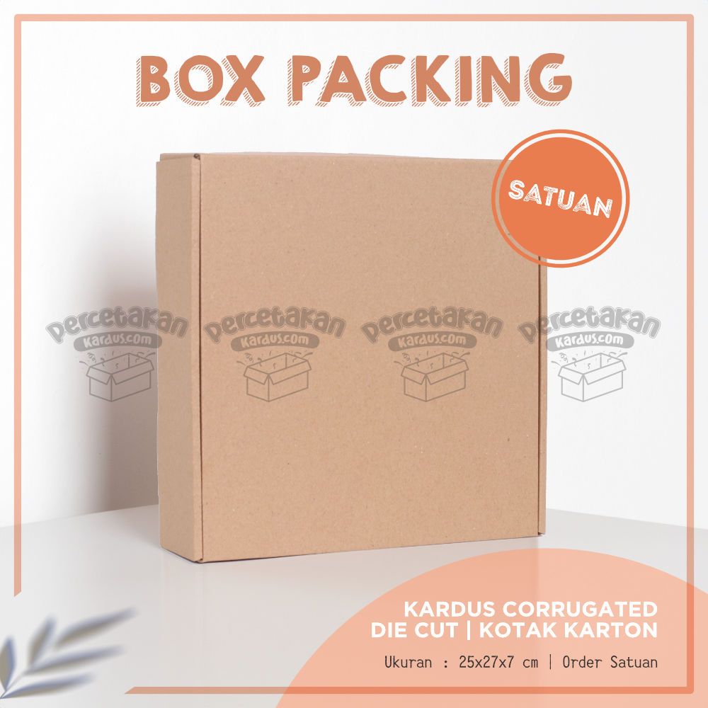 Jual Kardus Corrugated 25x26x7 CM | Die Cut | Kotak Karton | Box ...