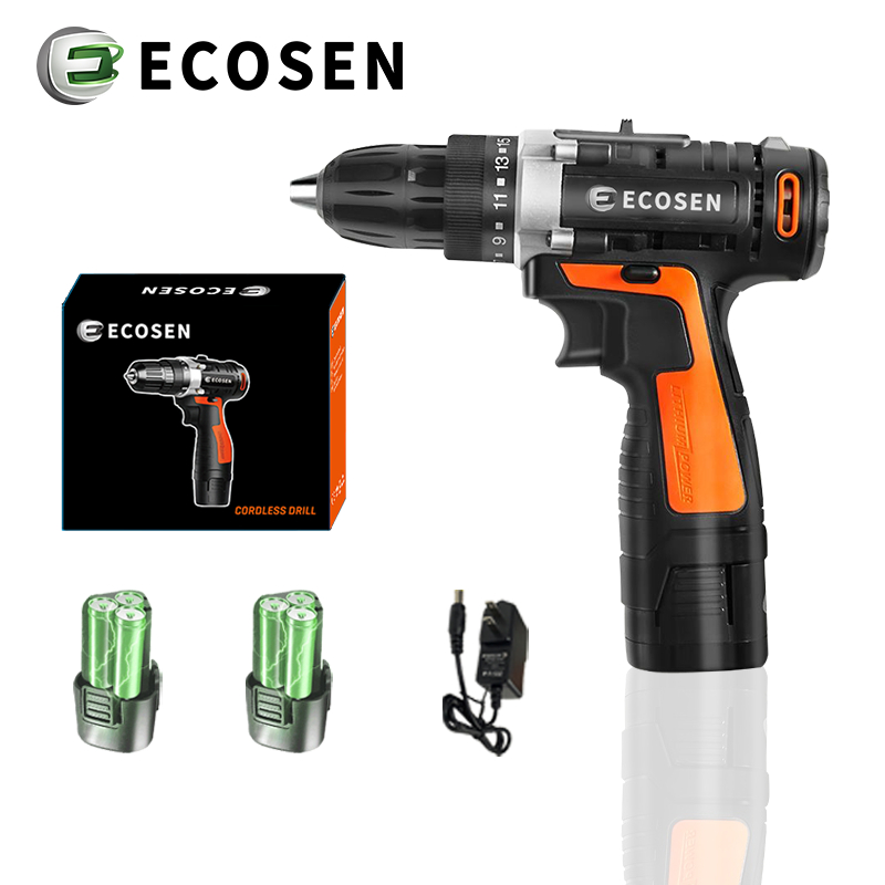 Jual ECOSEN Mesin Bor Baterai Tangan 98V Bor Listrik Bor cas Bor mini ...