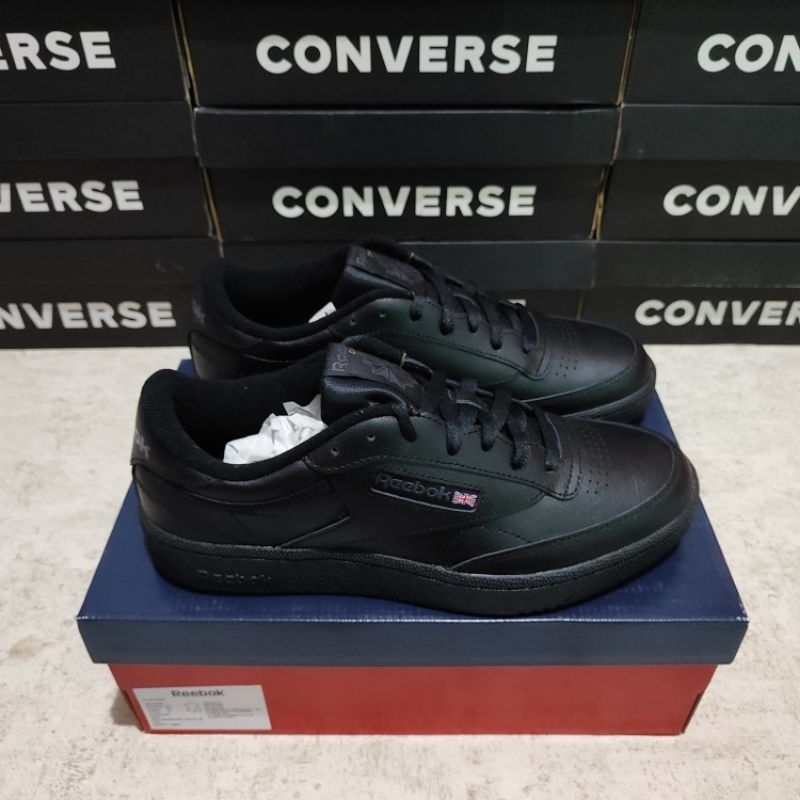 Jual Reebok Club C 85 Men's - Black/Black [100000153] | Shopee Indonesia