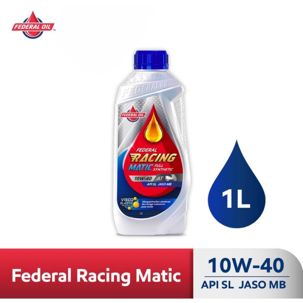 Jual Federal Oil Racing Matic Sae 10/40 1 Liter (Dijamin Asli) | Shopee ...