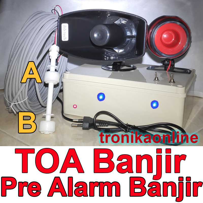 Jual ALARM BANJIR TOA SIRENE Pre Alarm Banjir Toa Siren DUAL Sensor ...