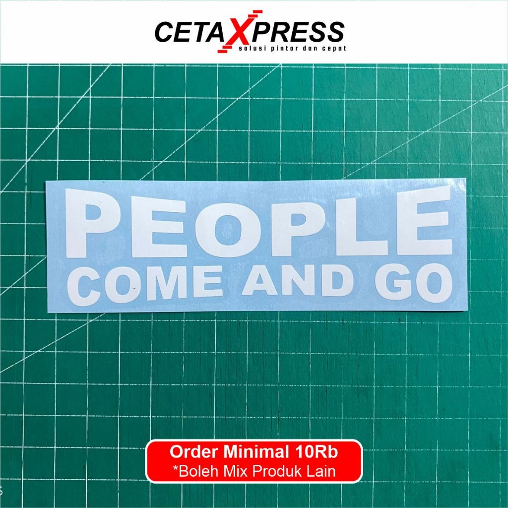 Jual STICKER PEOPLE AND GO CUTTING VIRAL | Shopee Indonesia