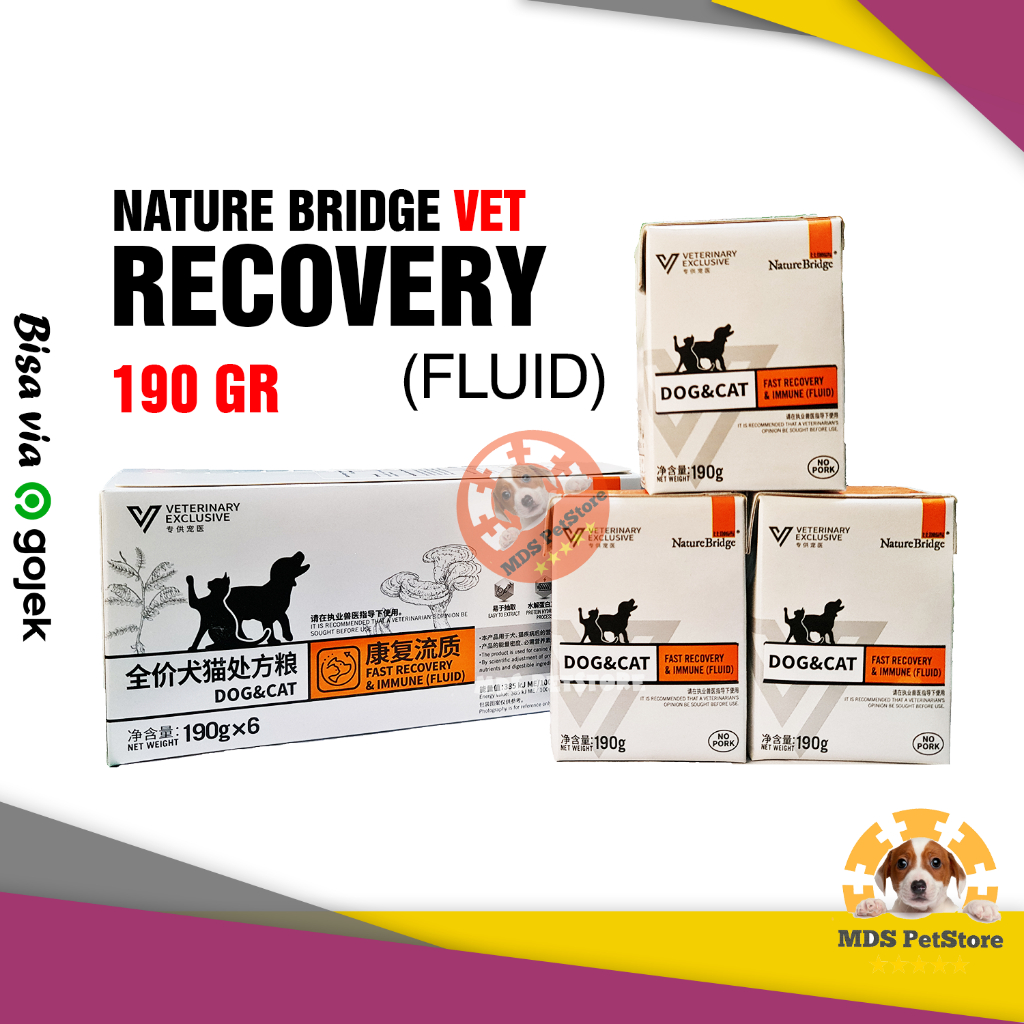 Jual Nature Bridge VET Fast Recovery & Immune (FLUID) 190 Gr | nb 190gr ...