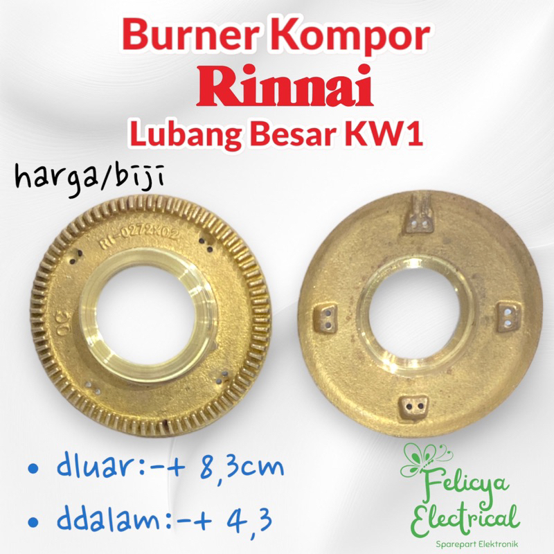 Jual BURNER KOMPOR GAS RINNAI LUBANG BESAR KW 1 RI 602 A | Shopee Indonesia