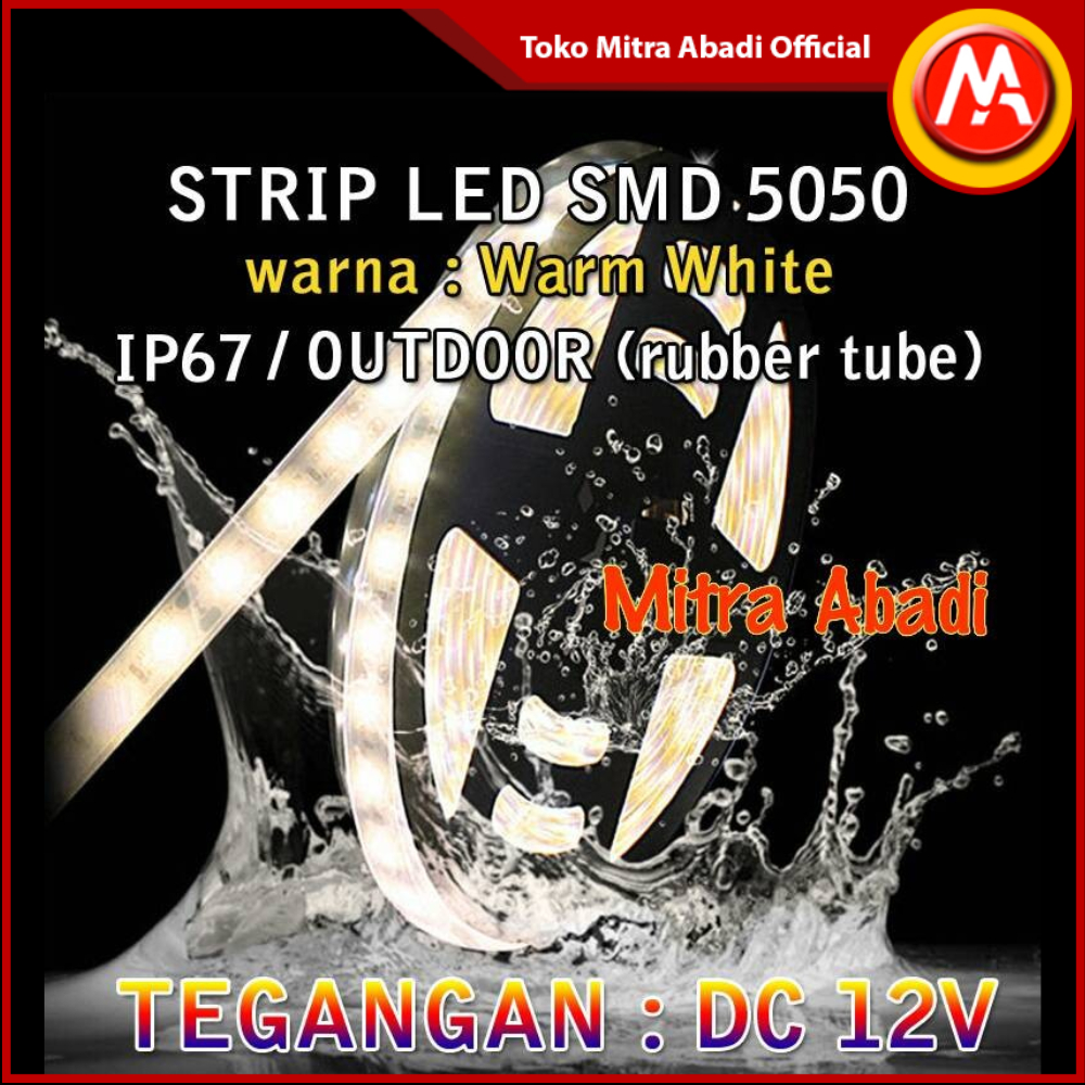 Jual Lampu LED Strip SMD 5050 DC 12V 24V IP67 + Rubber Tube | Shopee ...