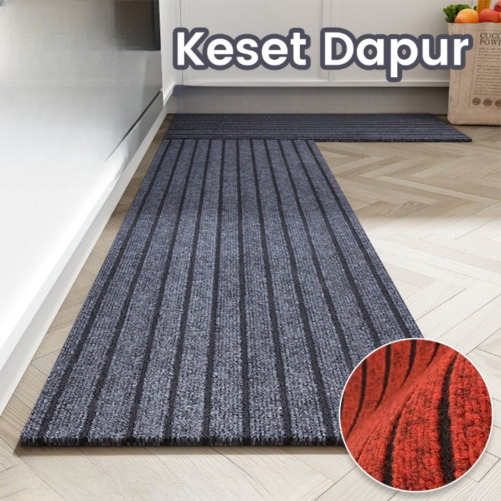 Jual Kitchen Mat / Keset Dapur Bahan Karet PVC Premium AntiSlip (1SET ...