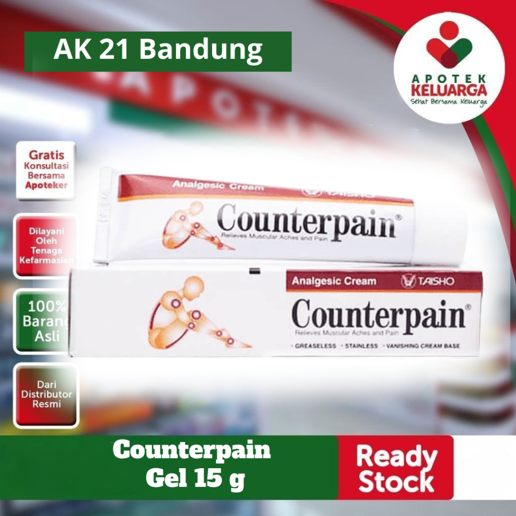 Jual COUNTERPAIN CR 15 GR/Meringankan rasa sakit pada otot, nyeri sendi ...