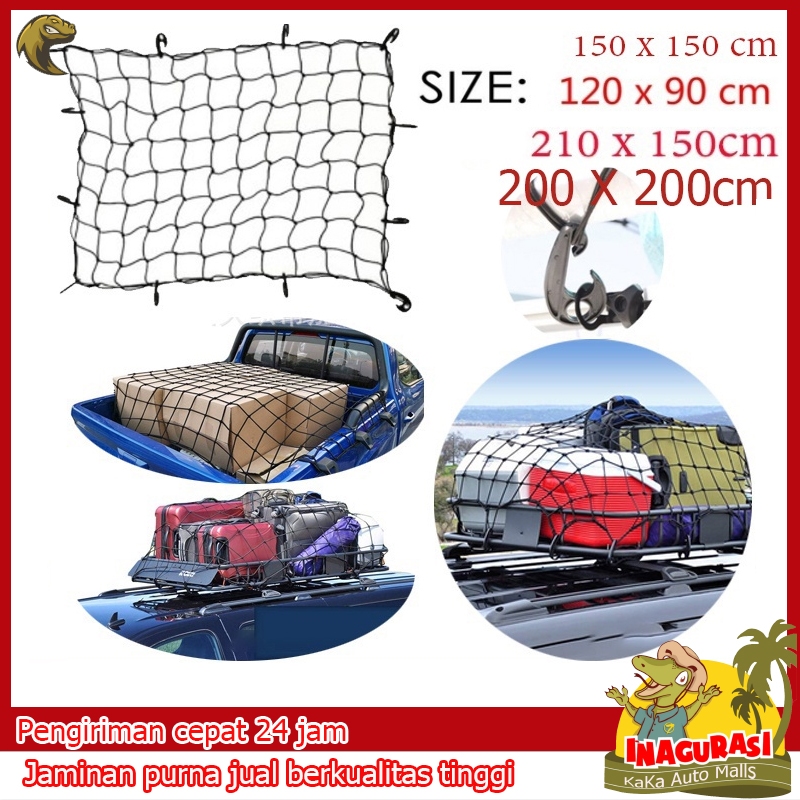 Jual 120*90CM Jaring Atap Mobil CargoNet Atap Mobil Jaring Bagasi ...
