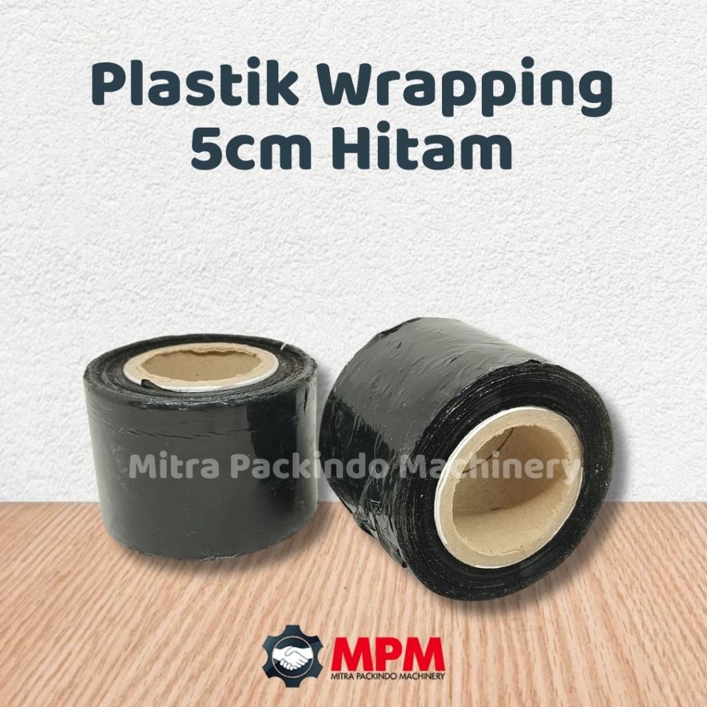 Jual Plastik Wrapping HITAM 5cm / Stretch Film BLACK 5 cm | Shopee ...