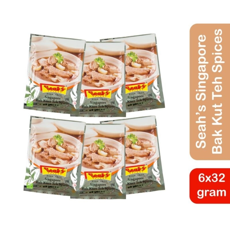 Jual Seah's Bak Kut Teh Spices 6 pcs x 32gr Bumbu Bakut Bakkut Tea ...