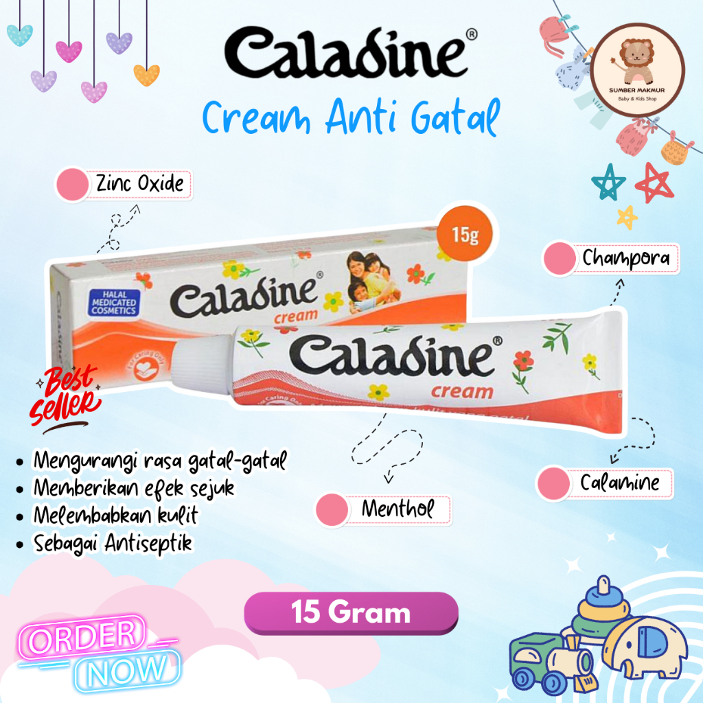 Jual Caladine Cream Tube 15 gram Krim Anti Gatal Karena Gigitan ...