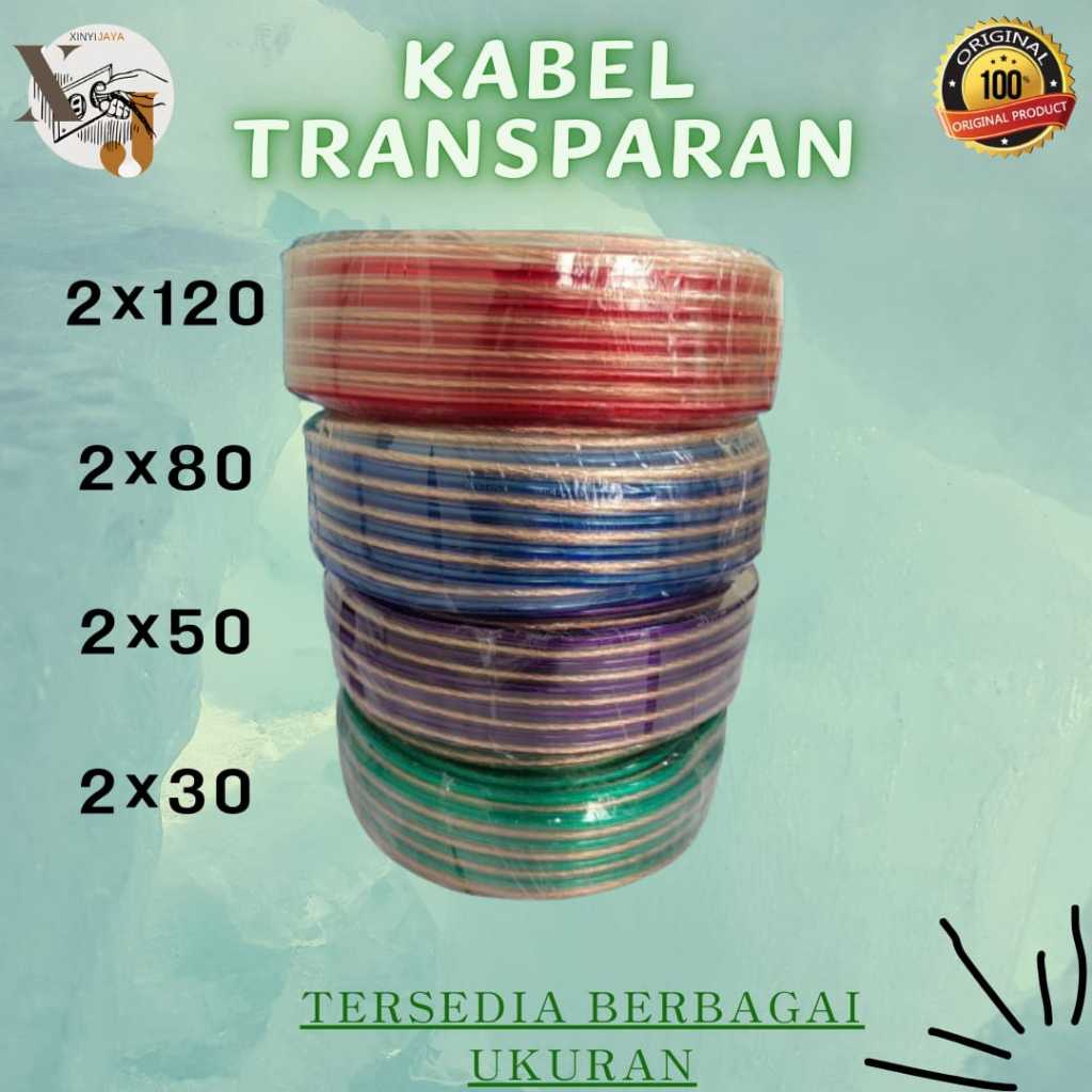 Jual kabel Listrik Transparan/Kabel Audio/Super Promo 2x30,2x50,2x80 ...