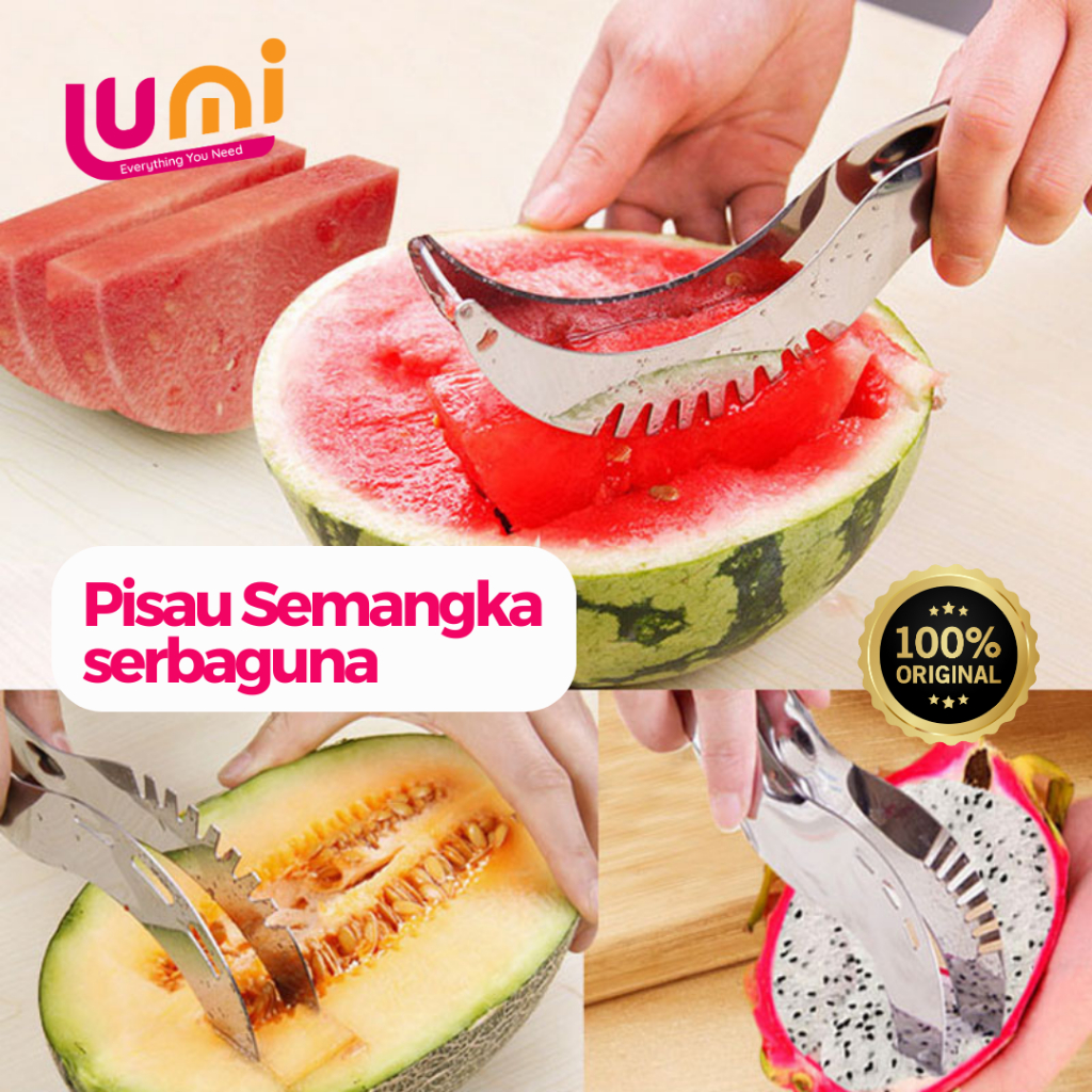 Jual Watermelon Slicer Cutter Stainless Alat Pemotong Semangka Melon ...