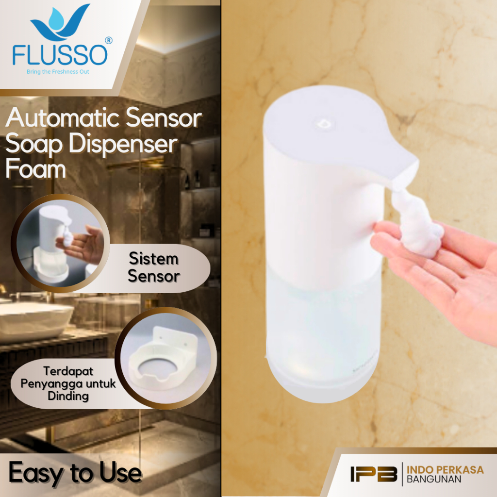 Jual FLUSSO Dispenser Sabun Cair | Hand Sanitizer Otomatis | FLUSSO ...