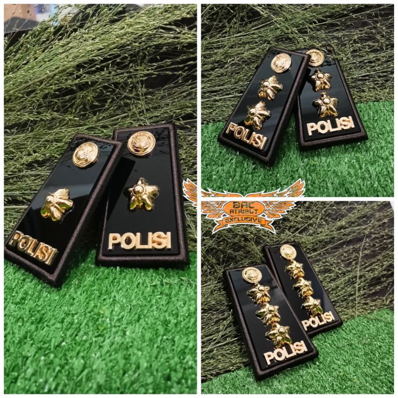 Jual pangkat pdh polisi kompol/AKBP/kombes exclusive mewah | Shopee ...