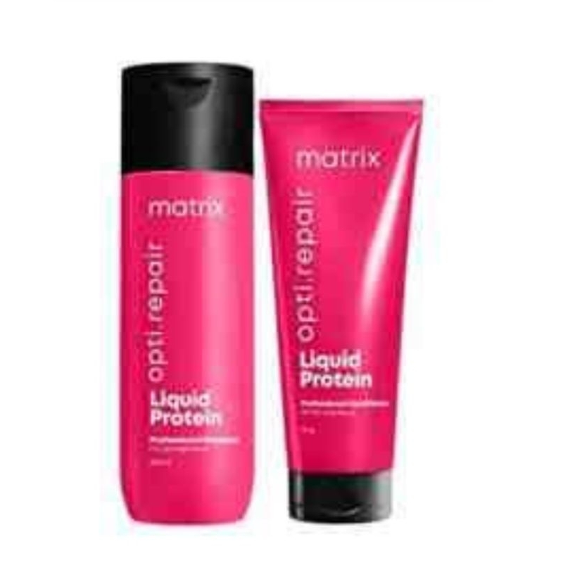 Jual MATRIX OPTI REPAIR LIQUID PROTEIN SHAMPOO & CONDITIONER | Shopee ...