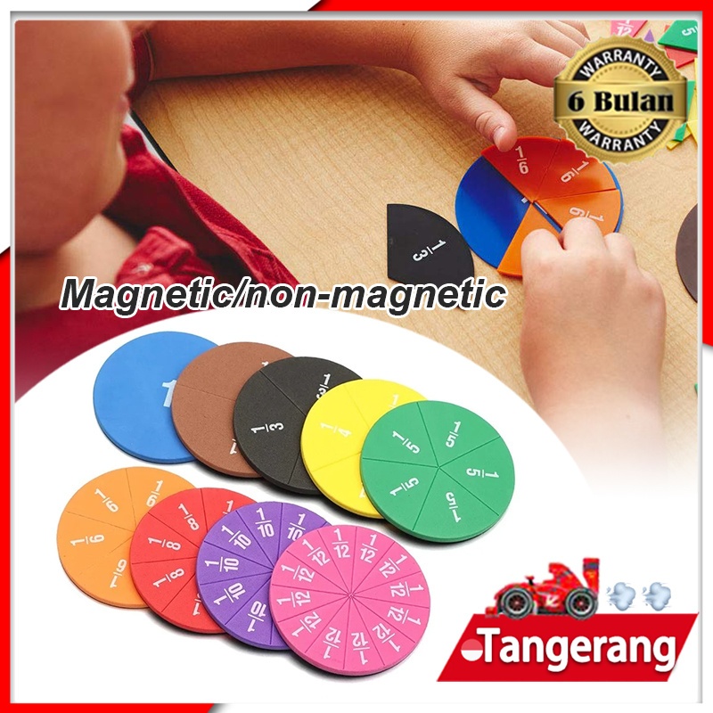 Jual Fraction Disk Pecahan Learning Toys Fractions Math Alat Peraga ...