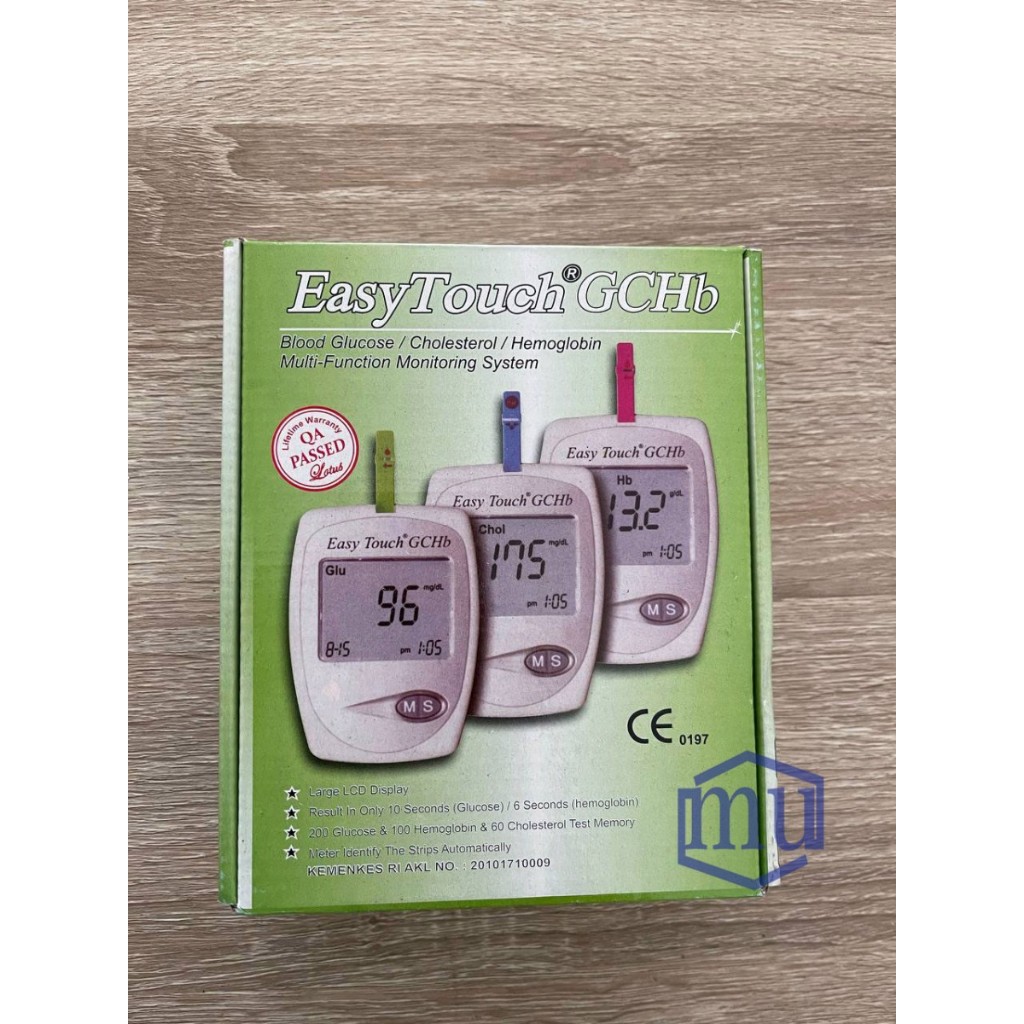 Jual Easy Touch 3 in 1 GCHb ( Alat Test Gula Darah,Kolestrol,Hemoglobin ...