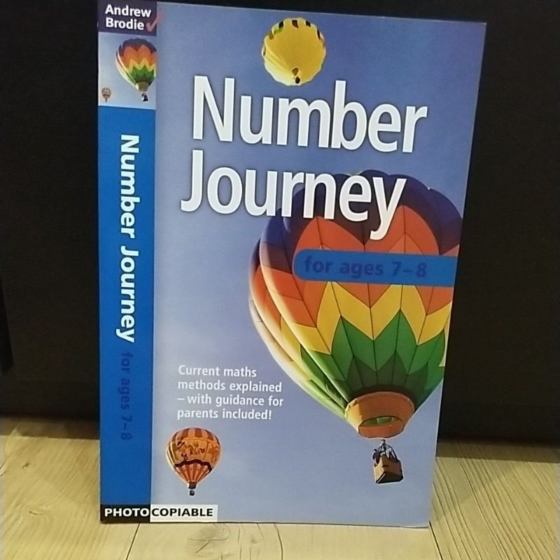 Jual Number Journey for ages 7-8 math worksheet English BBW impor ...