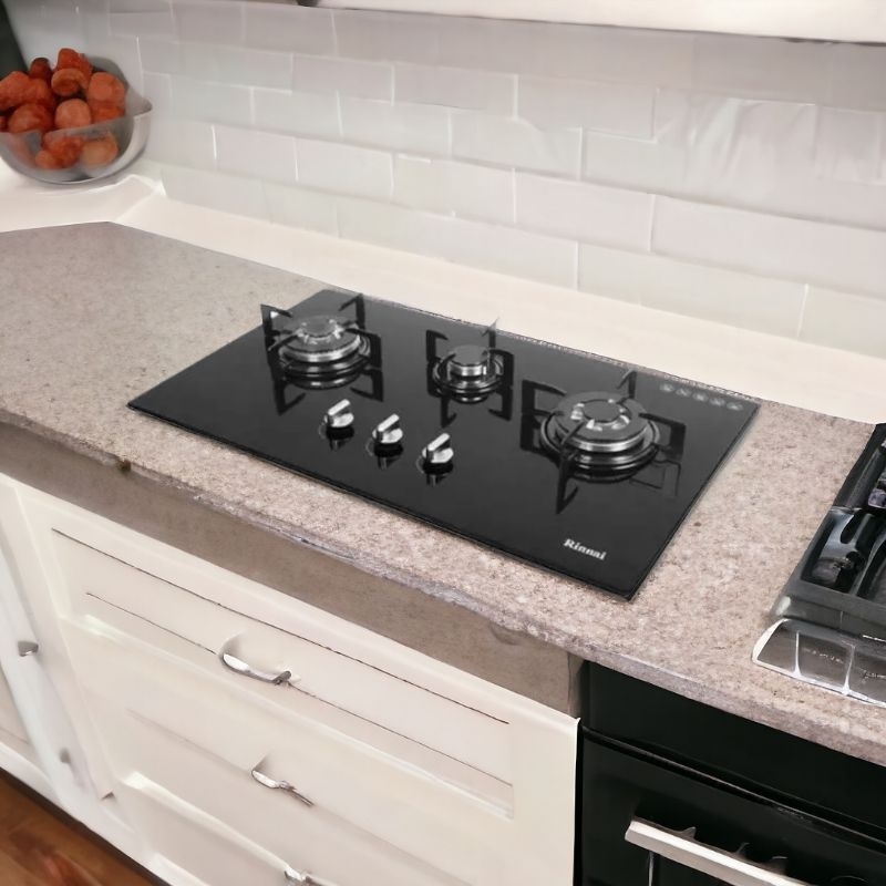 Jual Kompor Gas Tanam Rinnai RB 713N (GB) / RB713N(GB) 3 Tungku | Shopee Indonesia