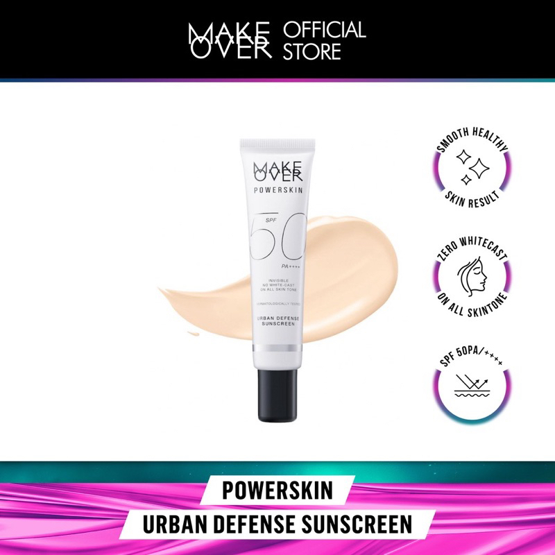 Jual MAKE OVER Powerskin Urban Defense Sunscreen - Proteksi UVA UVB ...