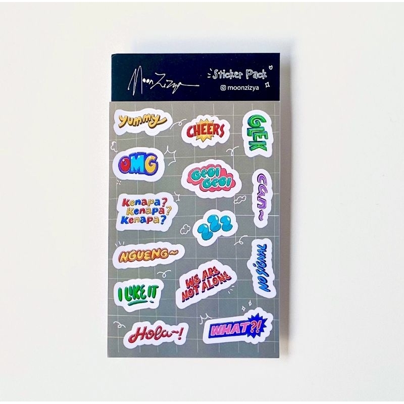 Jual STICKER DAILY MOONZIZYA | RIA SW CURUT GYDYX GIXY ZYO ZYA | Stiker ...