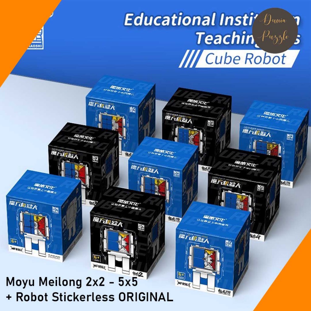 Jual Cube Moyu Robot Combo Robot + Moyu 2x2 + Moyu 3x3 + Moyu 4x4 ...