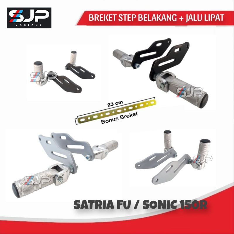 Jual Breket Pustep Jalu Lipat belakang Ub Costum PNP Satria Fu dan ...