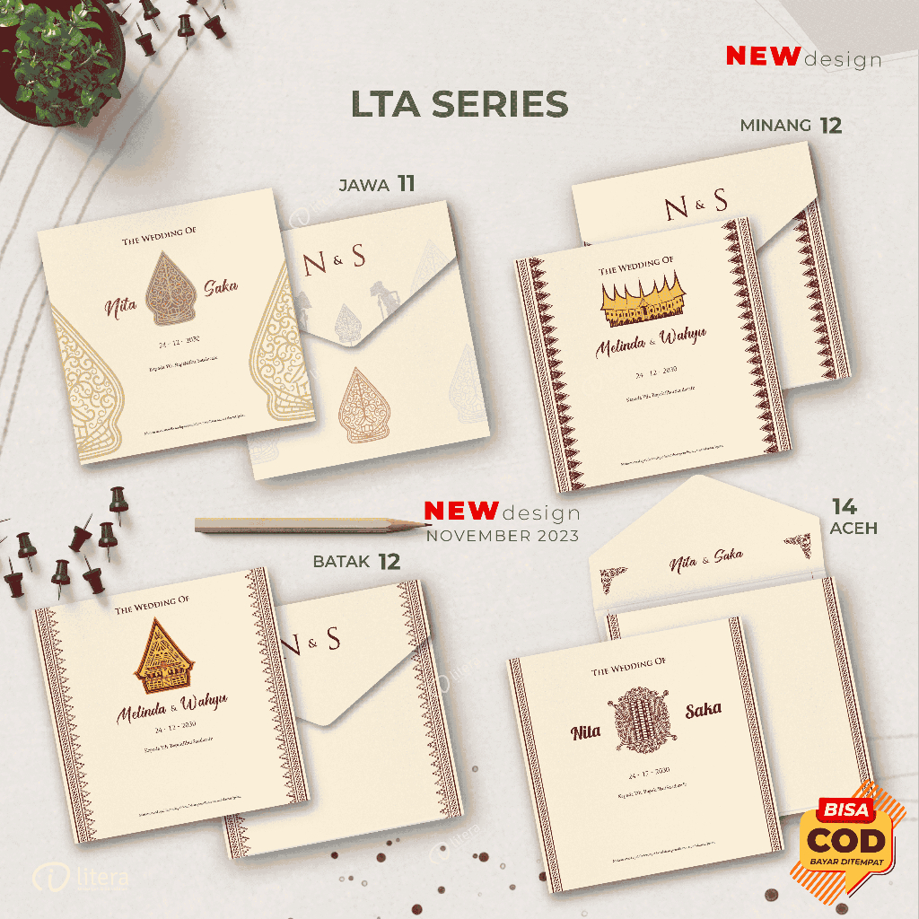 Jual Undangan Pernikahan Nikah Jawa Minang Batak Aceh Toraja Amplop ...