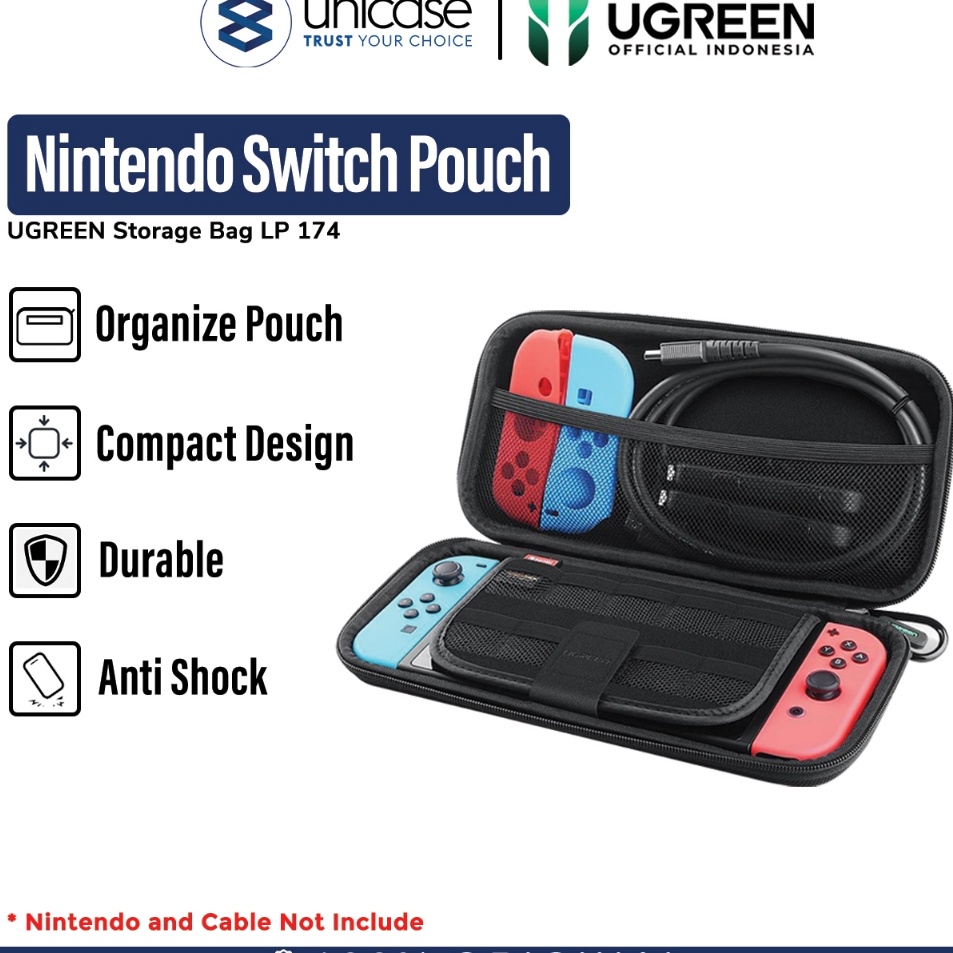 Jual Case Nintendo Switch OLED UGREEN Carrying Storage Box Tas Pouch ...