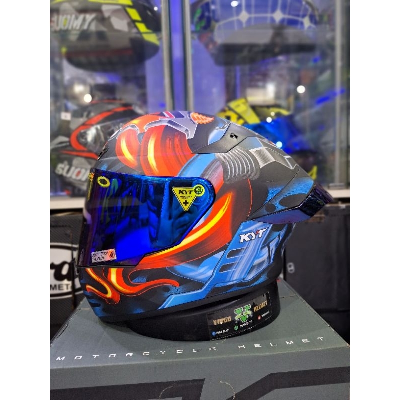 Jual Helm Full Face KYT TT COURSE Motif Magnet Matt 2024 Paket Ganteng ...