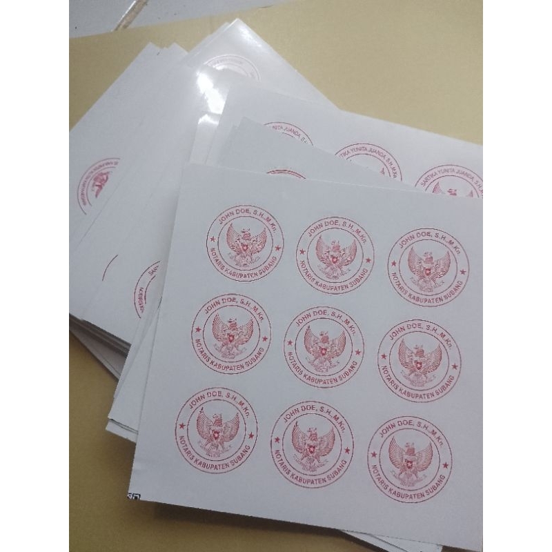 Jual Sticker Garuda, sticker Notaris PPAT, sticker segel | Shopee Indonesia