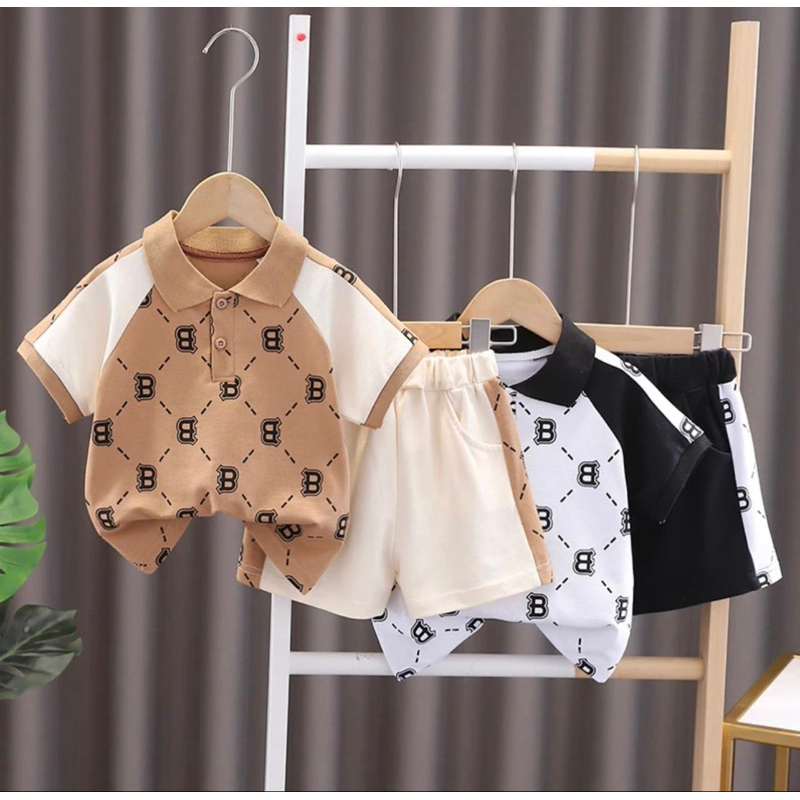 Jual setelan anak kaos anak model berkerah celana dan baju anak 1-5 ...